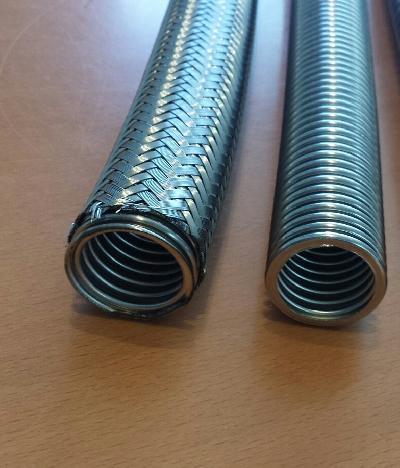 volledig rvs gegolfde slangen - 157