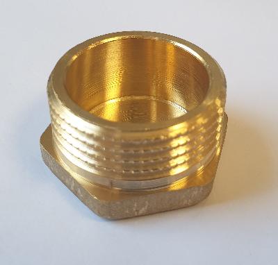 PL1 | Easy-Fitt messing plug 1" BSP buitendraad