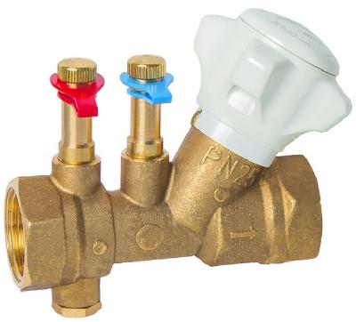 FSB025D25GF01 | FlowCon IVC DZR messing inregelafsluiter DN25 met aftapper